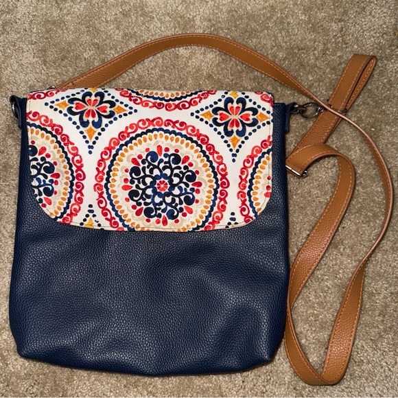 thirty-one | Bags | Thirty One Studio Modern Navy Purse With Sunset ...